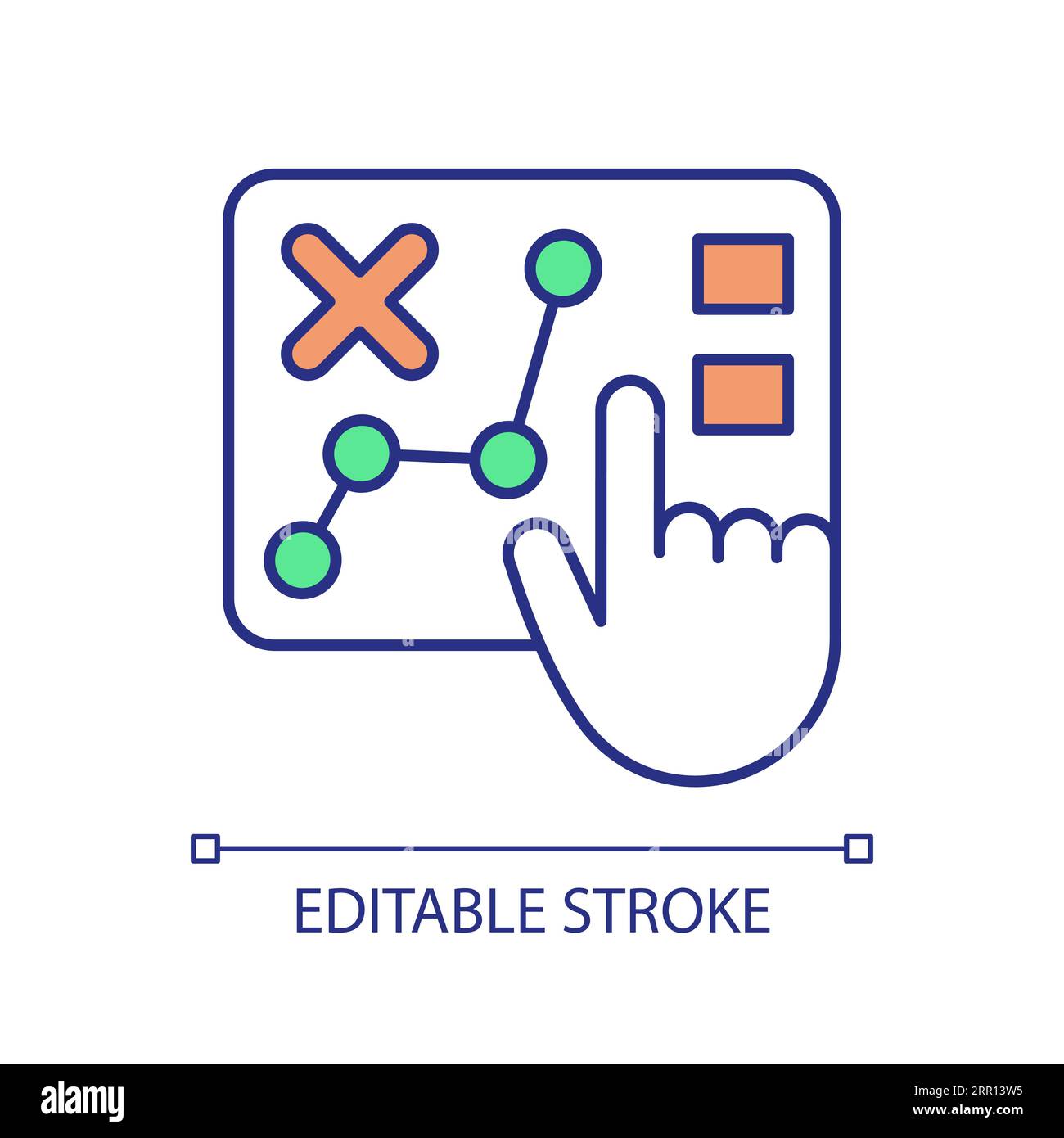 Failure analysis RGB color icon Stock Vector Image & Art - Alamy