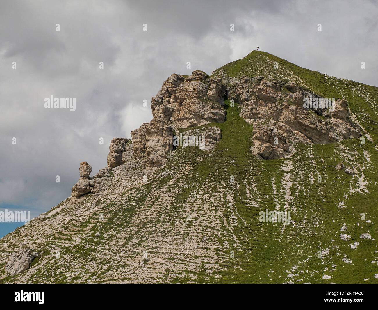 The Puez mountain in dolomites badia valley panorama landscape Stock ...