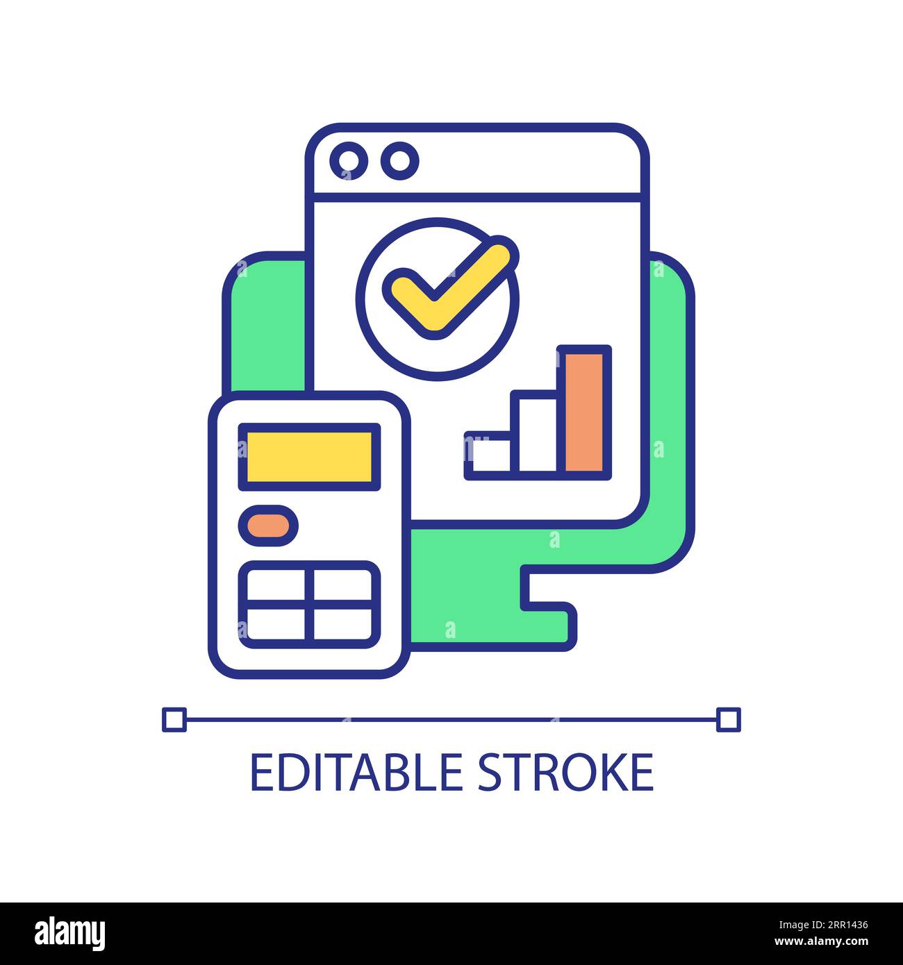 Budget management RGB color icon Stock Vector Image & Art - Alamy