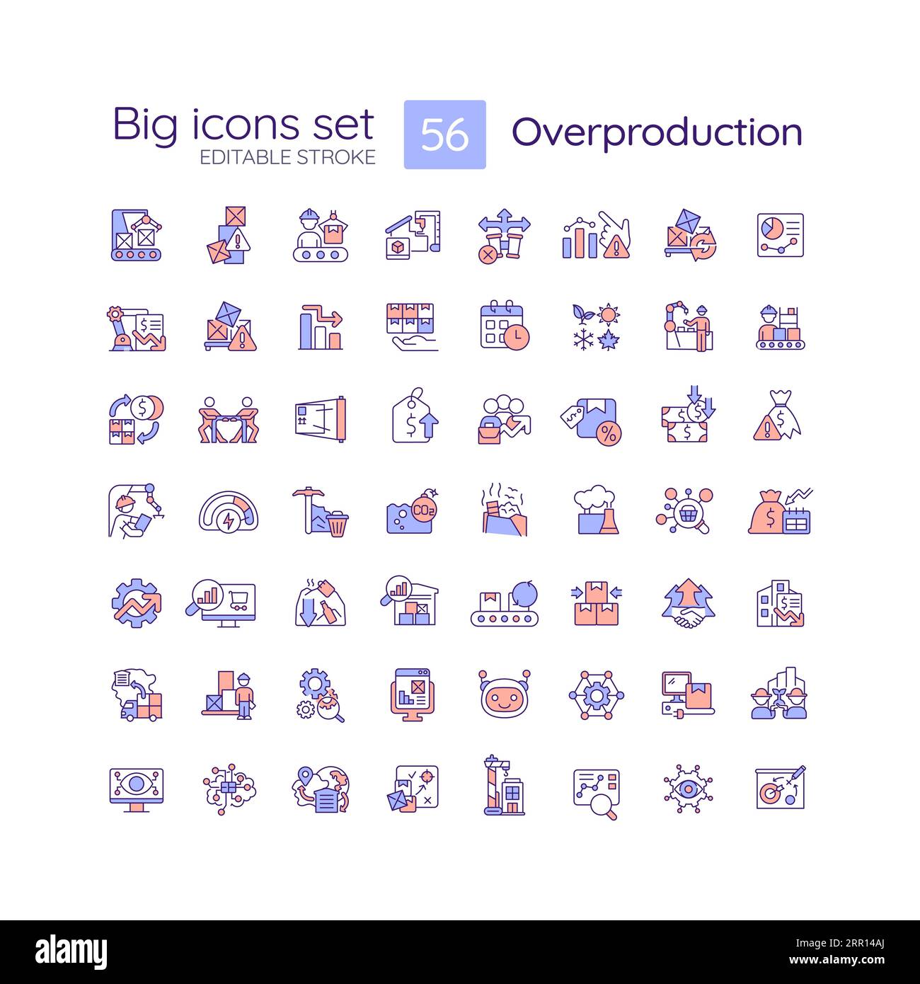 Customizable big icons set for overproduction Stock Vector Image & Art ... Customizable big icons set for overproduction Stock Vector Image & Art ...