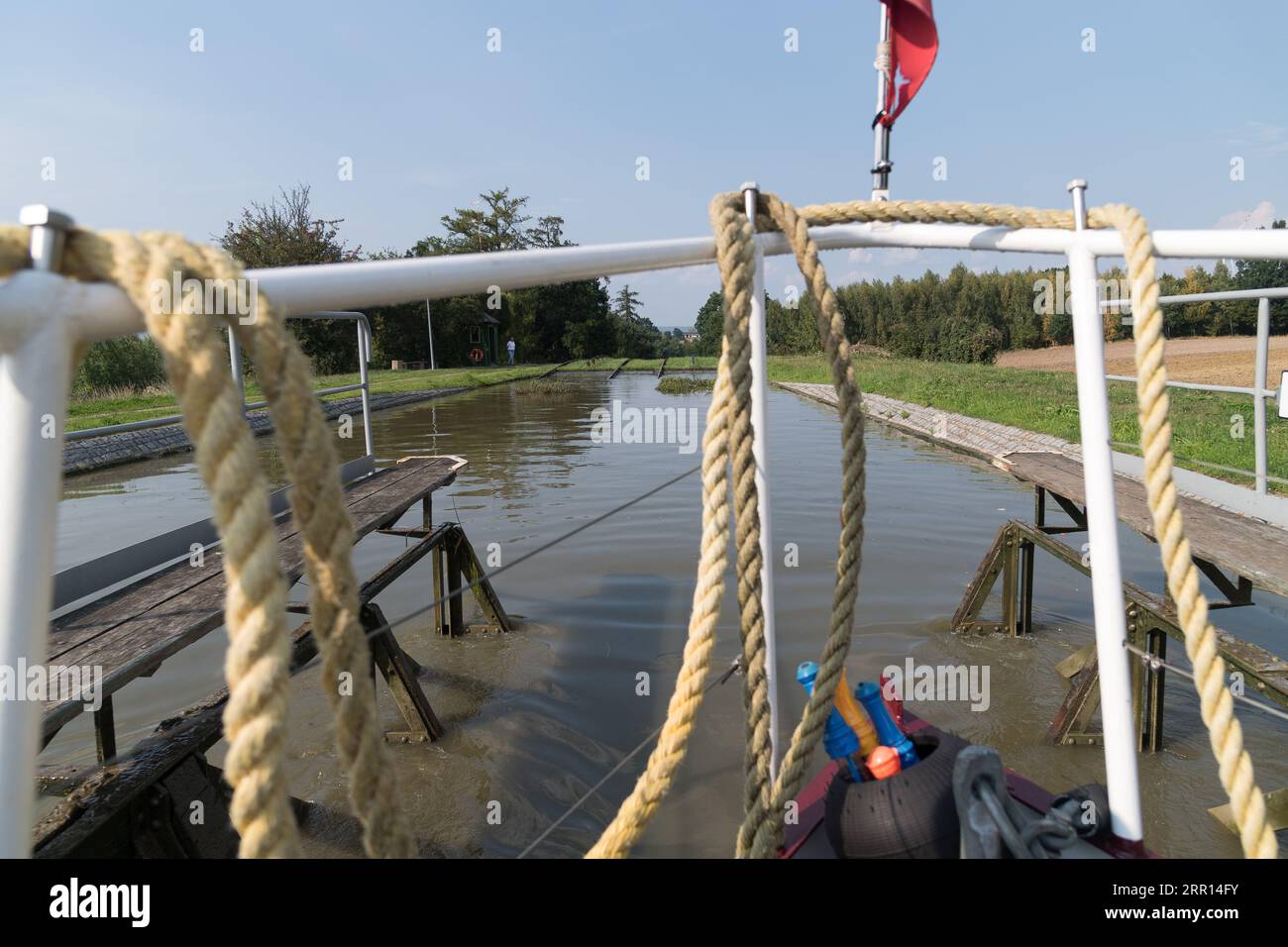 Inclined plane in Olesnica, Poland, one of five, at 84 km long Kanal ...