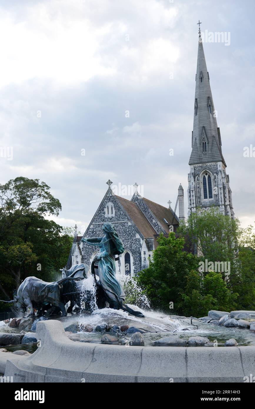 Gefion Fountain is a Bronze fountain completed in 1908, depicting Norse ...