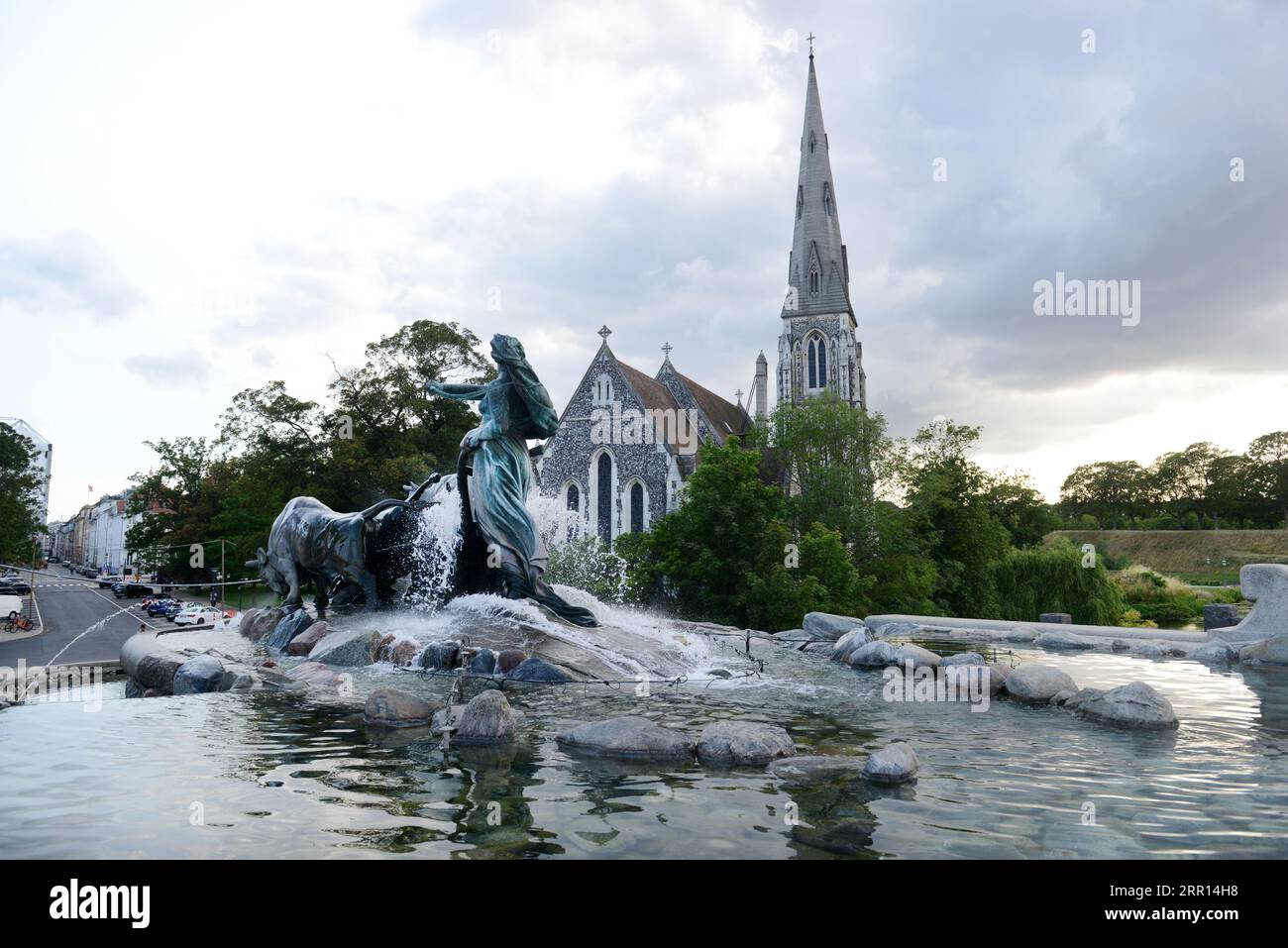 Gefion Fountain is a Bronze fountain completed in 1908, depicting Norse ...