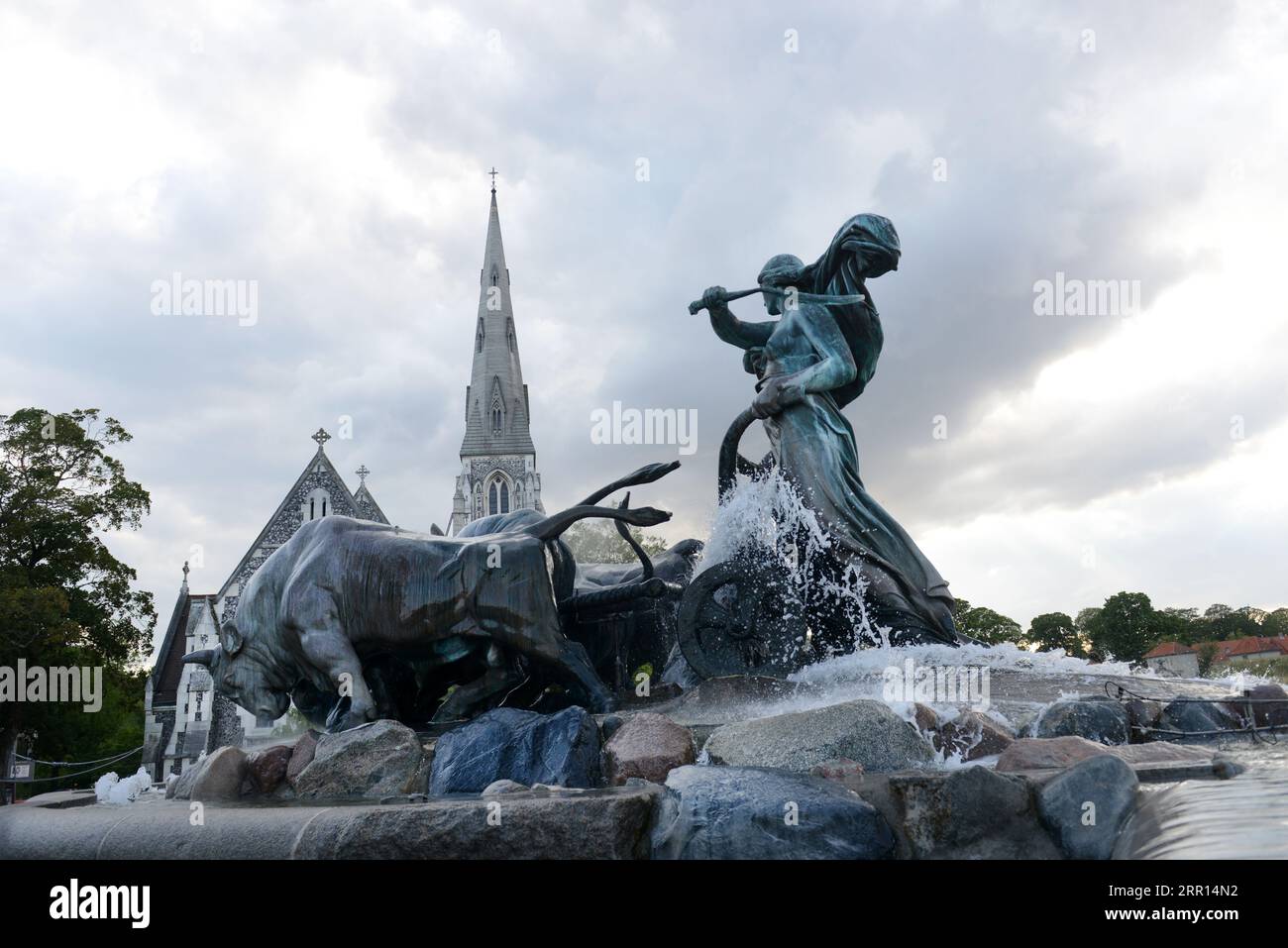 Gefion Fountain is a Bronze fountain completed in 1908, depicting Norse ...