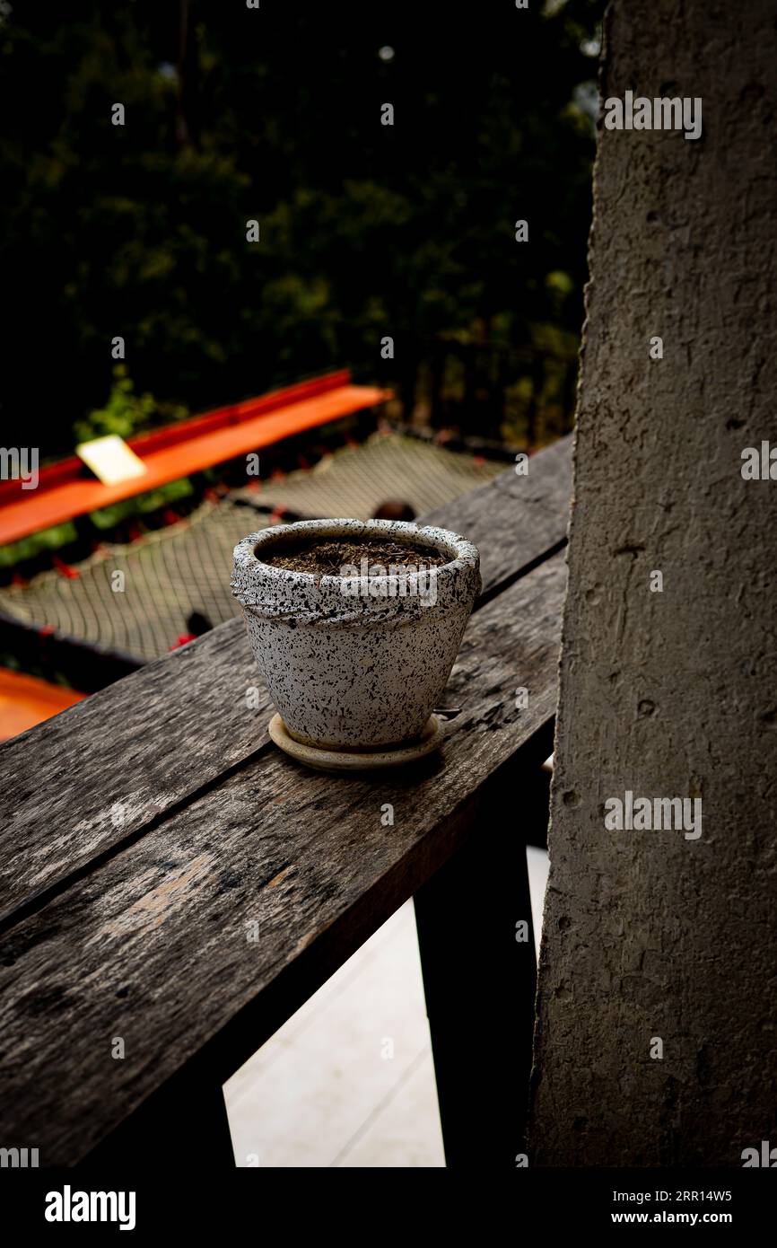 Flowerpot at ledge hi-res stock photography and images - Alamy