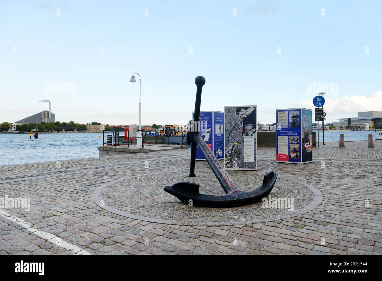 A Memorial Anchor on the Inner harbour waterfront in Copenhagen ...