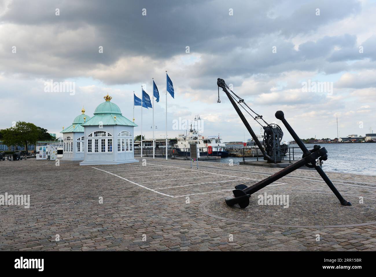 A Memorial Anchor on the Inner harbour waterfront in Copenhagen ...