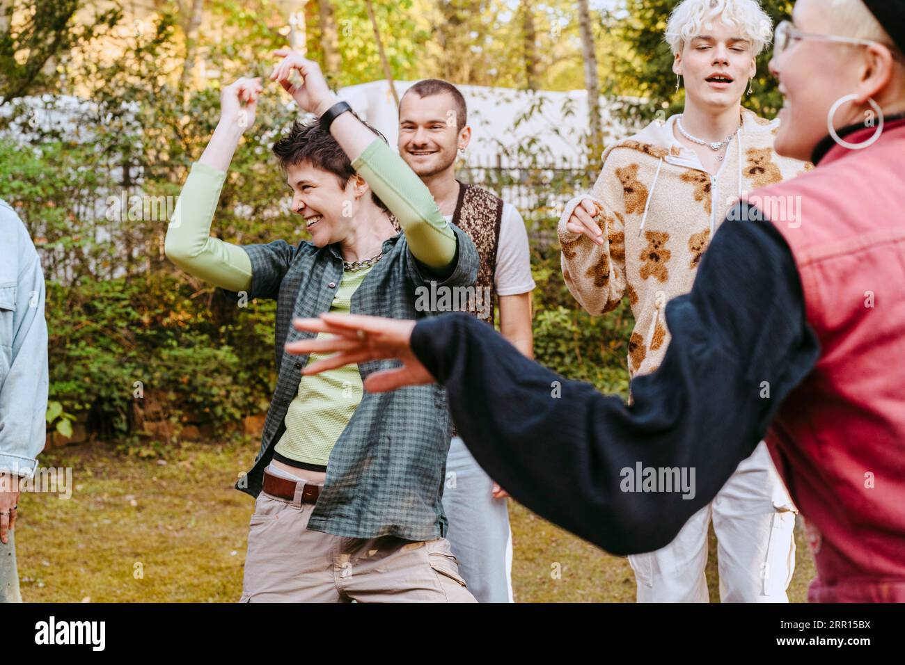 Happy gay couple dancing hi-res stock photography and images - Alamy