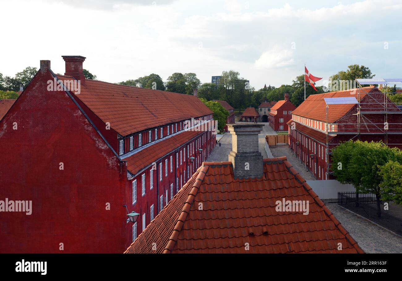 Beautiful buildings in the Kastellet, Copenhagen, Denmark Stock Photo ...