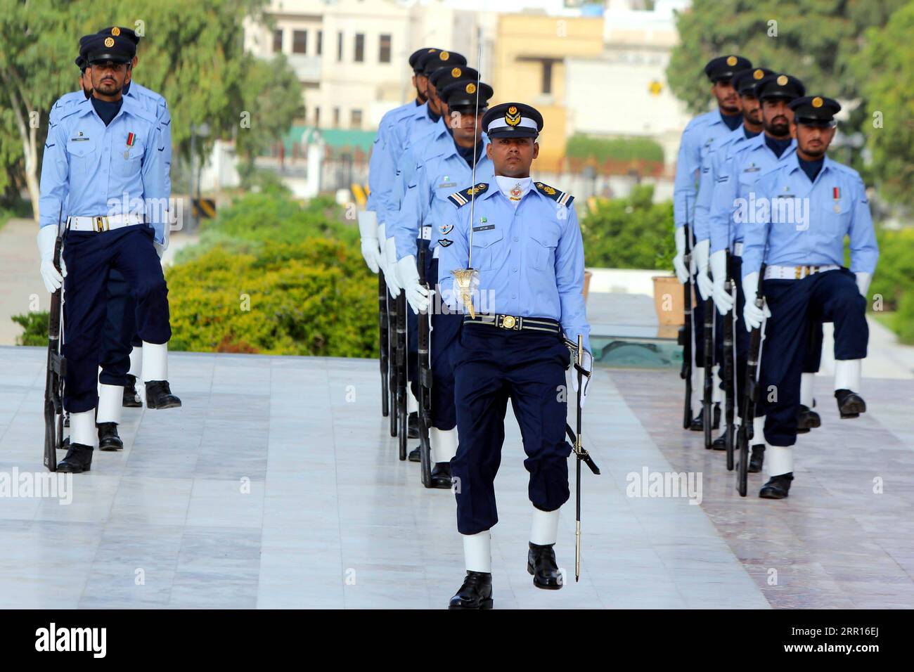 200906 -- KARACHI, Sept. 6, 2020 -- Pakistan Air Force cadets take part ...