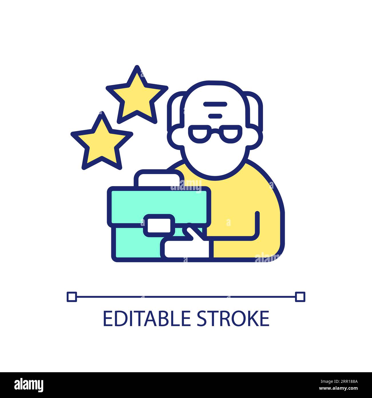 2D thin line colorful enhanced customer relations icon Stock Vector ...