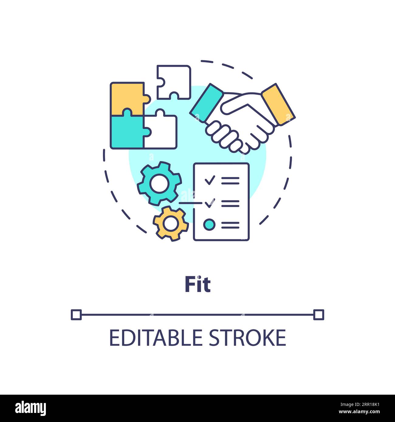 2D customizable fit thin linear icon concept Stock Vector Image & Art ... 2D customizable fit thin linear icon concept Stock Vector Image & Art ...