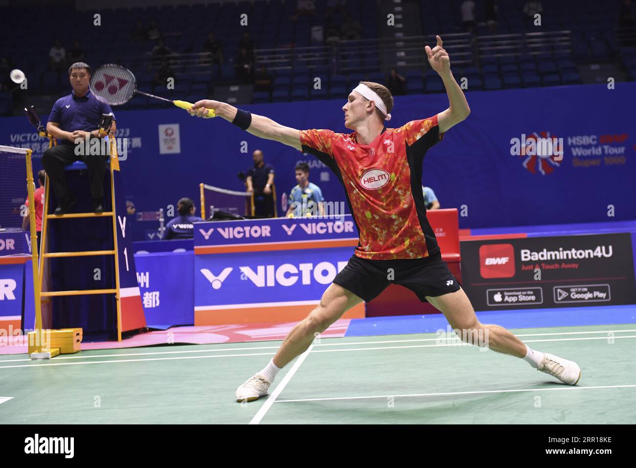 Danish badminton player Viktor Axelsen defeats Indonesian professional ...