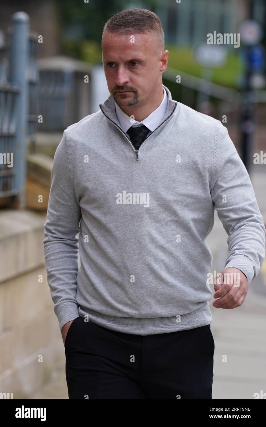 Footballer Leigh Griffiths arrives at Dundee Sheriff Court to be ...