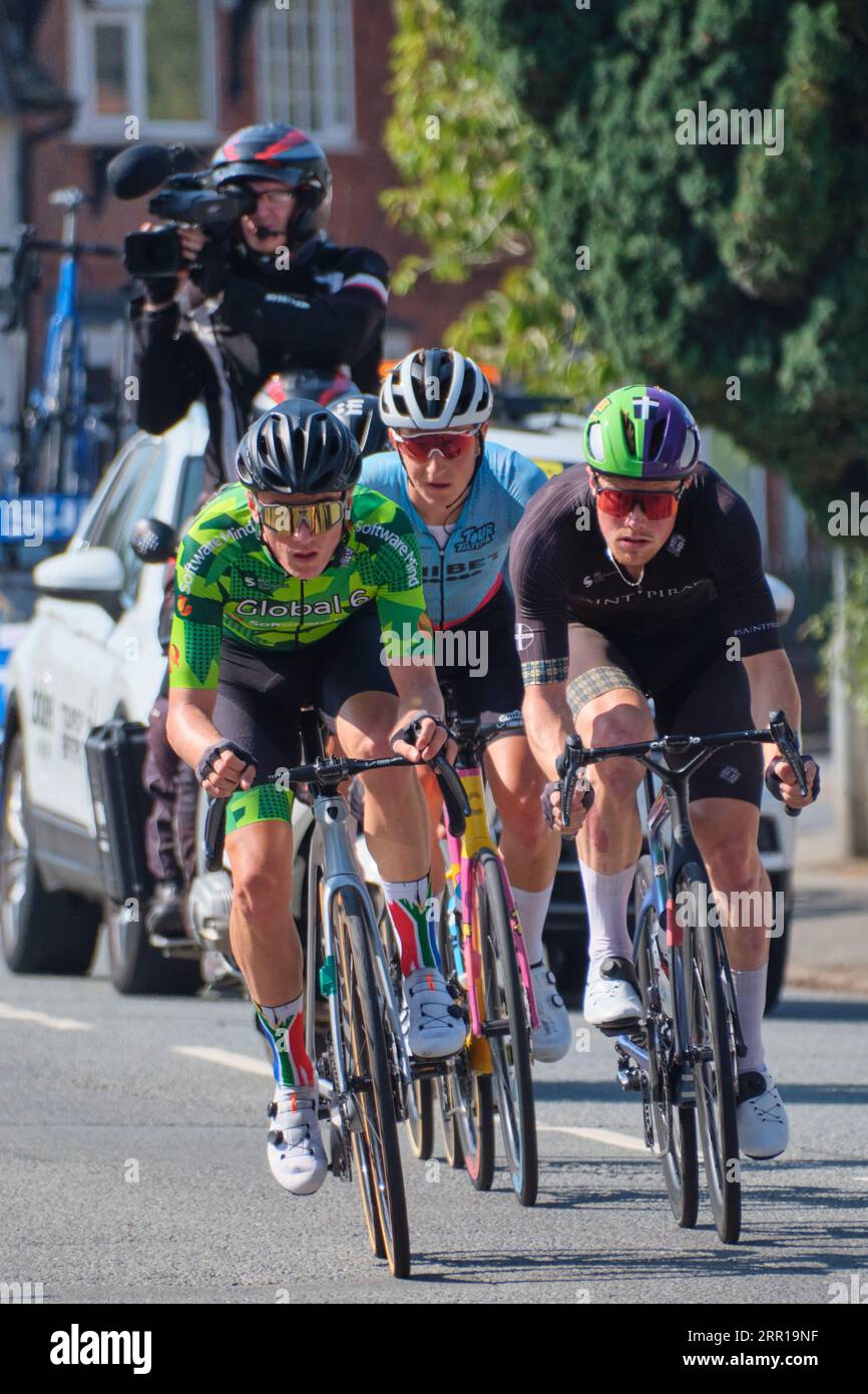 The breakaway leaders on Stage 2 of the Tour of Britain 2023 pass ...