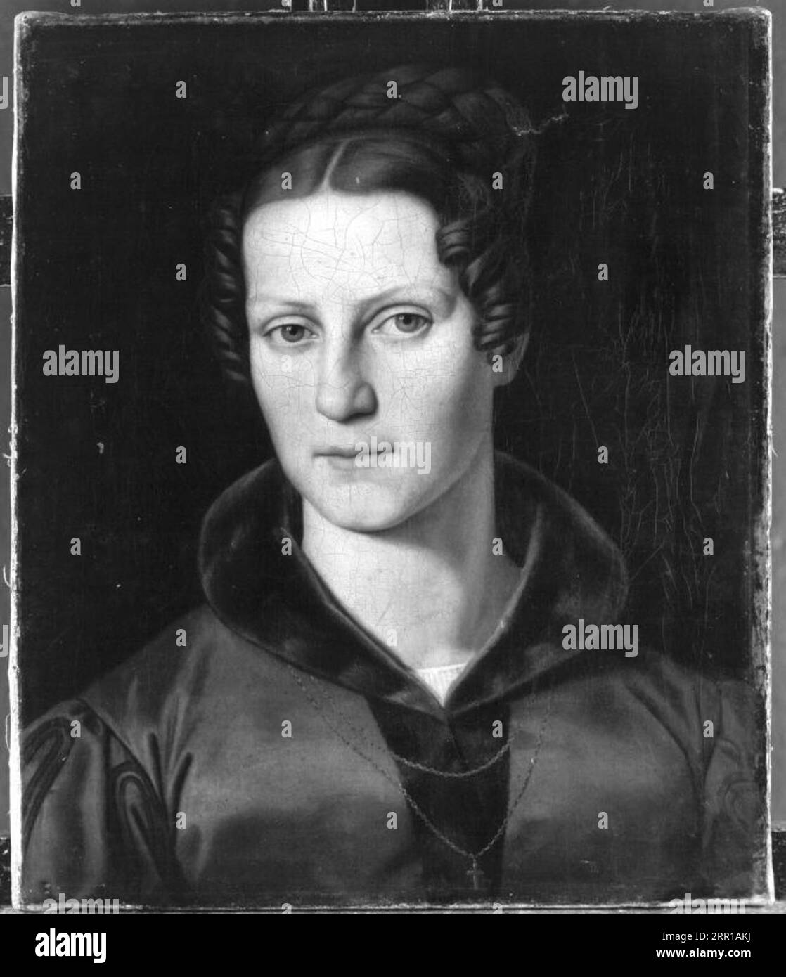 Bildnis einer jungen Frau between circa 1818 and circa 1821 by Heinrich ...