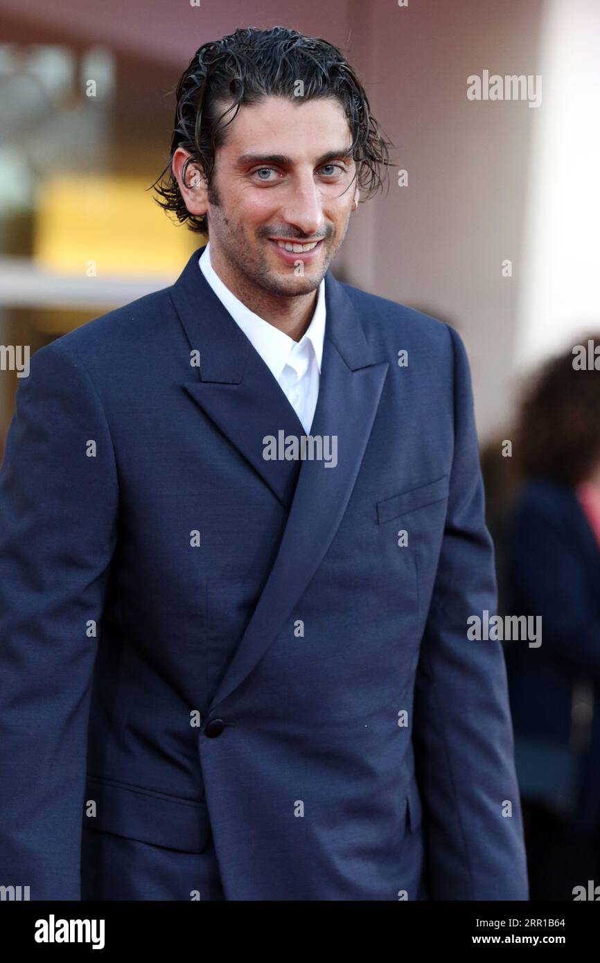 Italy, Lido di Venezia, September 05, 2023: Pietro Castellitto attends ...