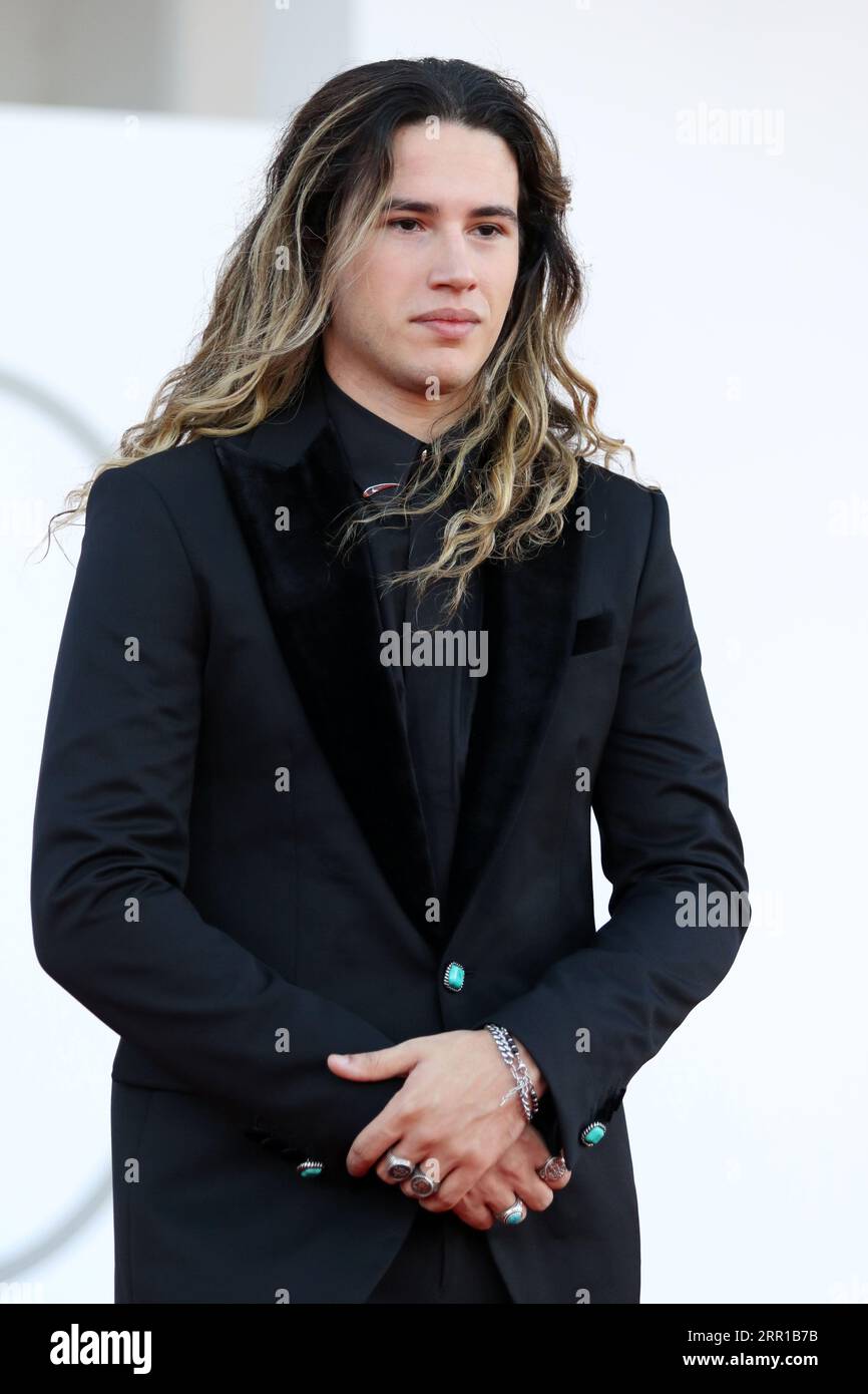 Italy, Lido di Venezia, September 05, 2023: Francesco Panarella attends ...