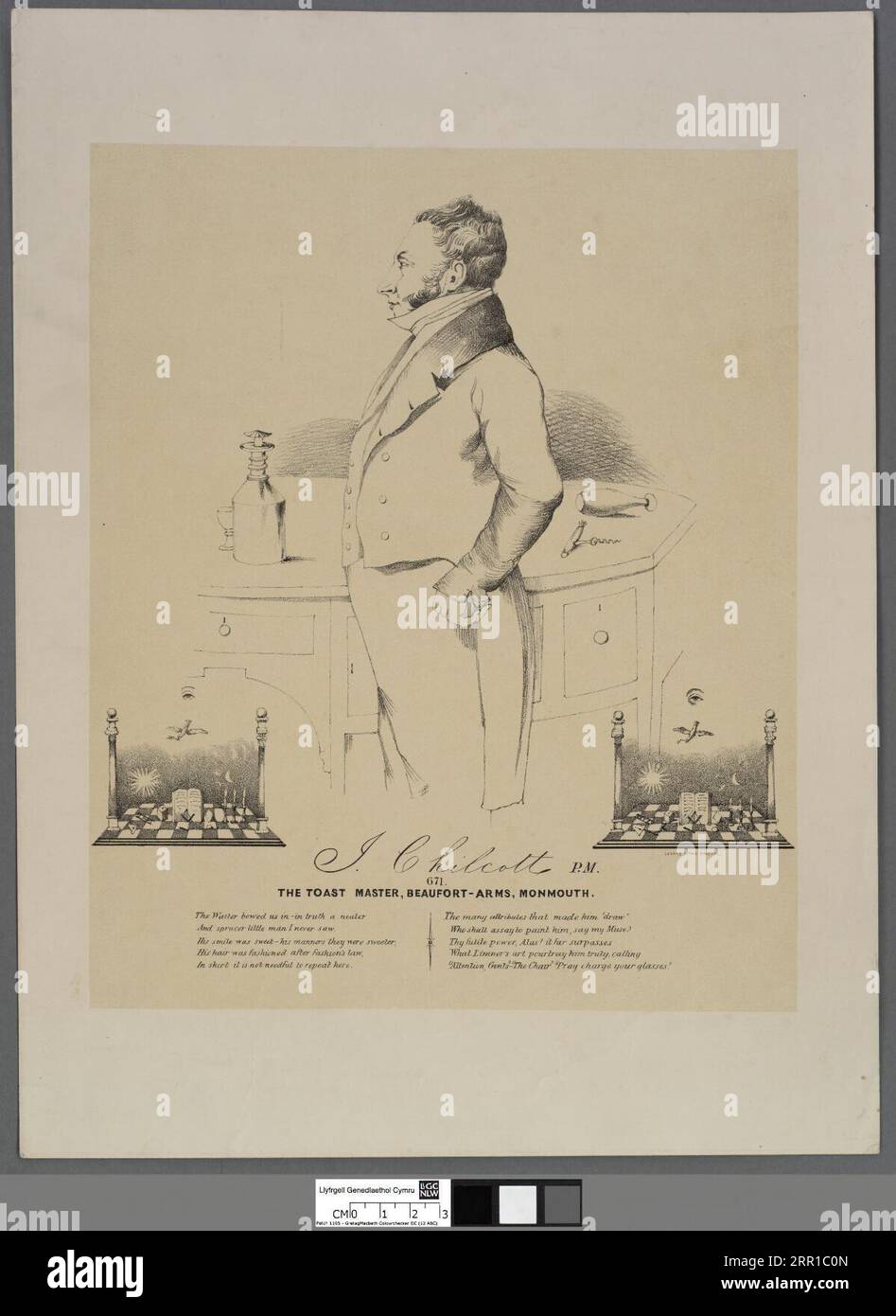 I. Chilcott P.M circa 1840 by John Lavars Stock Photo - Alamy