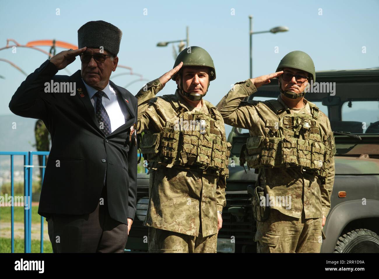Izmir, Turkey - August 30, 2023: At Republic Square during the Victory ...