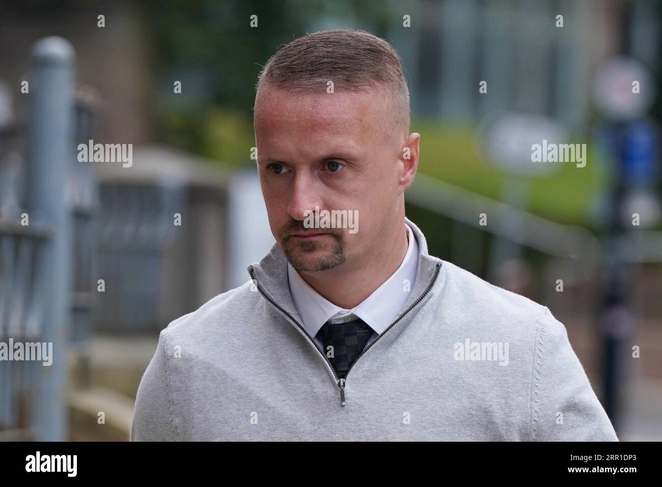 Footballer Leigh Griffiths leaves Dundee Sheriff Court after he was ...