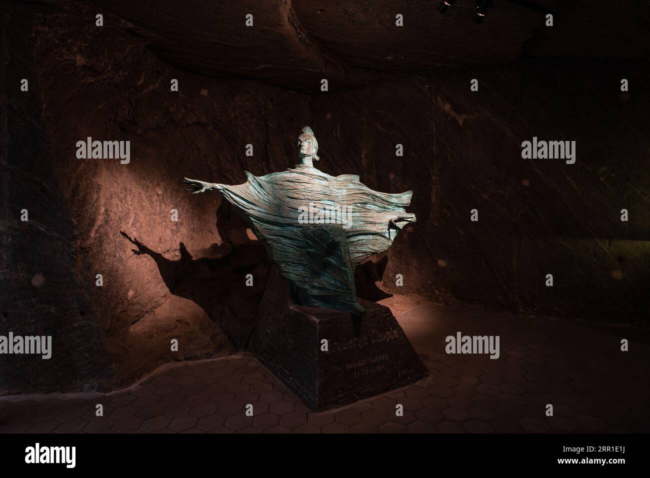 WIELICZKA, POLAND - MAY 24, 2023: Salt Statues in the Wieliczka Salt ...