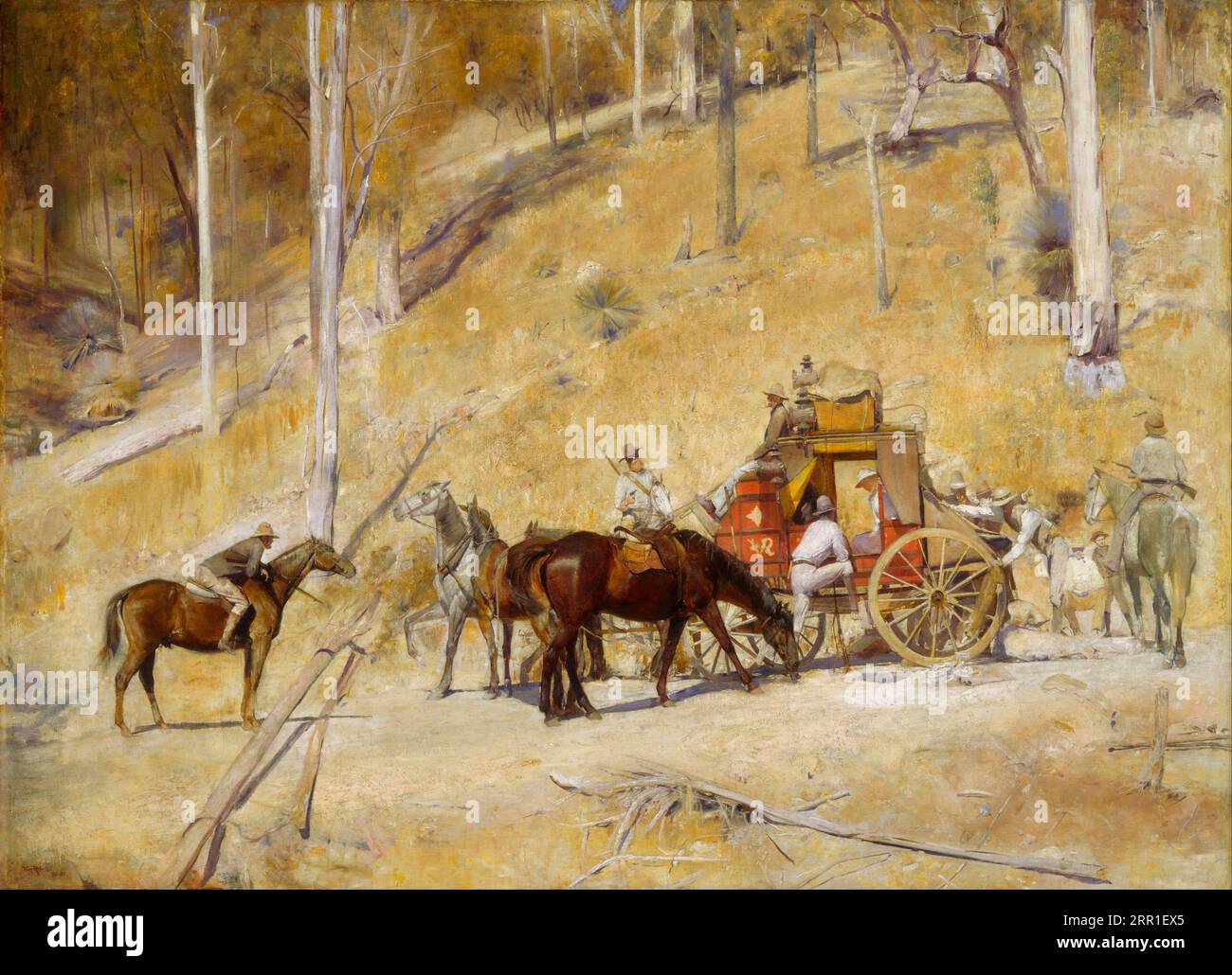 Stagecoach robbery by bushrangers hi-res stock photography and images ...