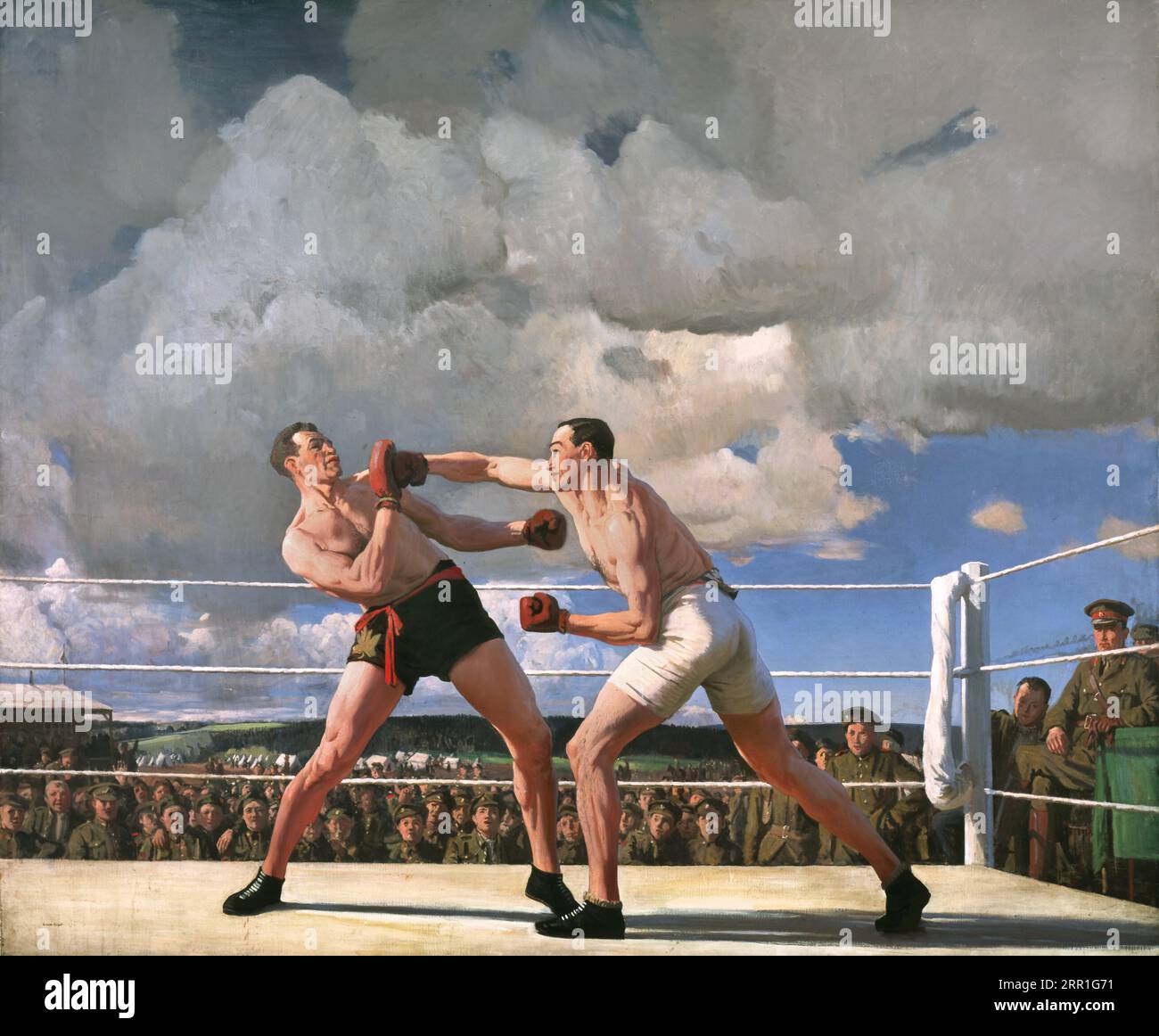 Physical Training at Witley Camp before 1919 by Laura Knight Stock ...