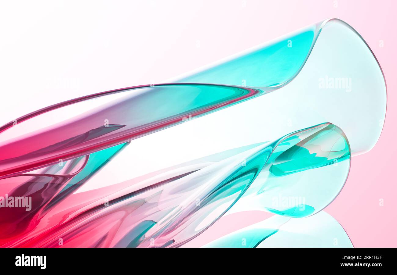 Abstract gradient glass background, 3d rendering. Digital drawing Stock Photo - Alamy
