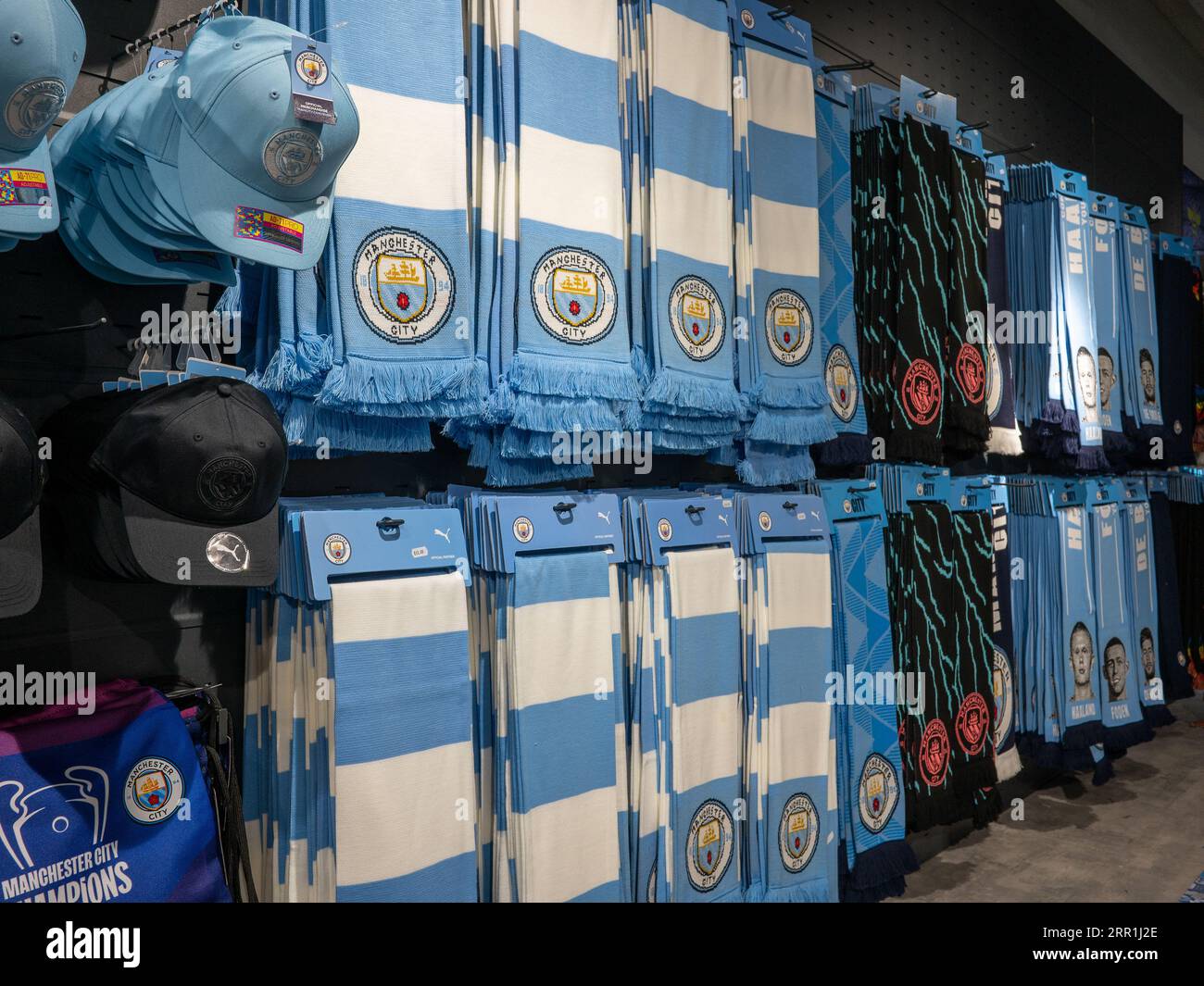 Manchester City Store at Etihad Stadium in Manchester, UK Stock Photo ...