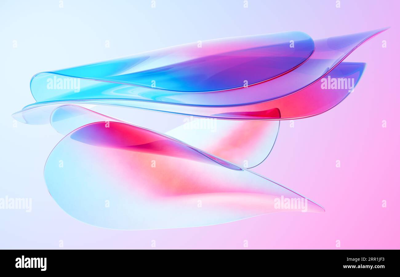 Abstract gradient glass background, 3d rendering. Digital drawing Stock Photo - Alamy