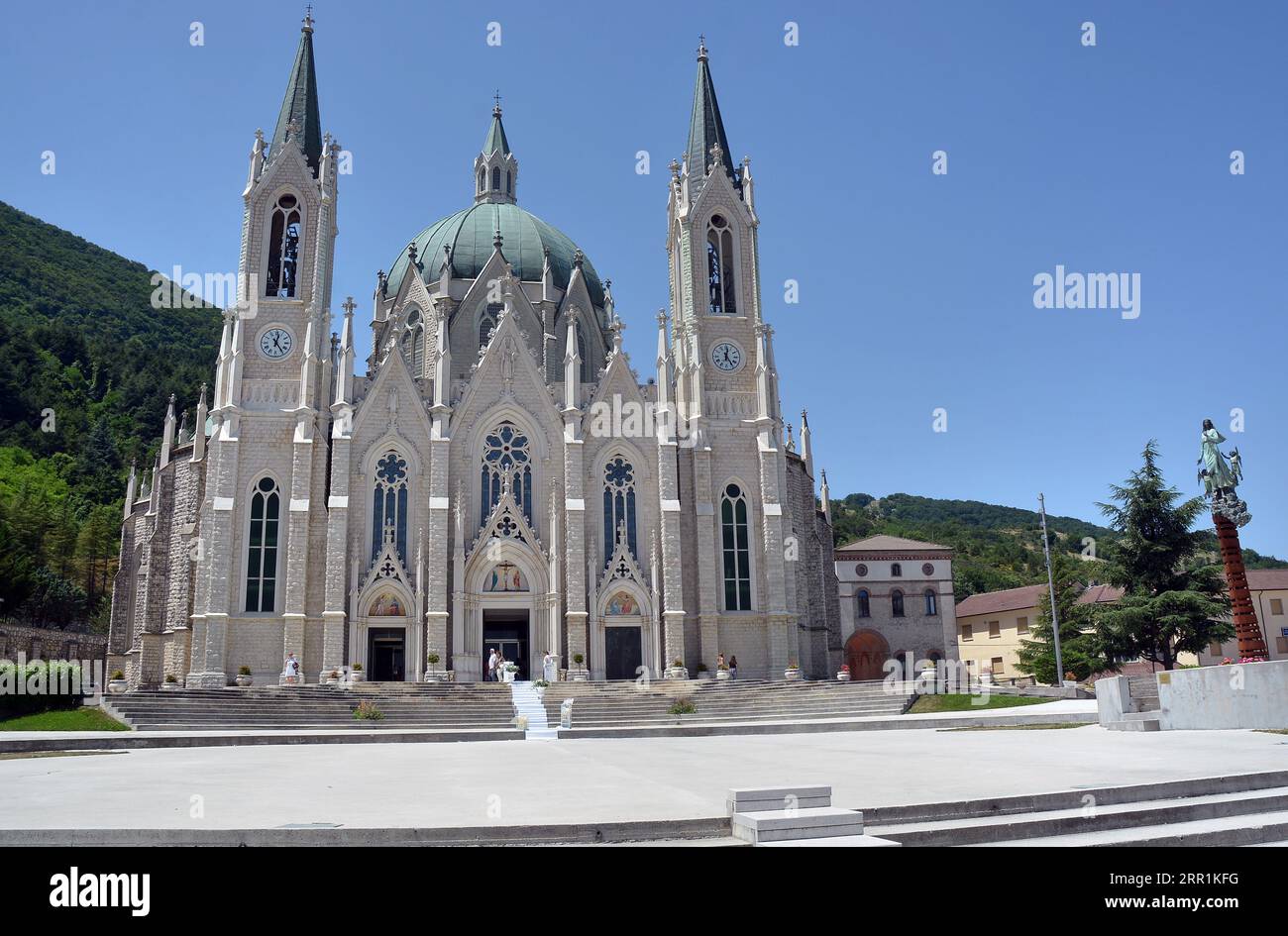 Castelpetroso, Molise, Italy 07/16/2023 The sanctuary basilica of Maria ...