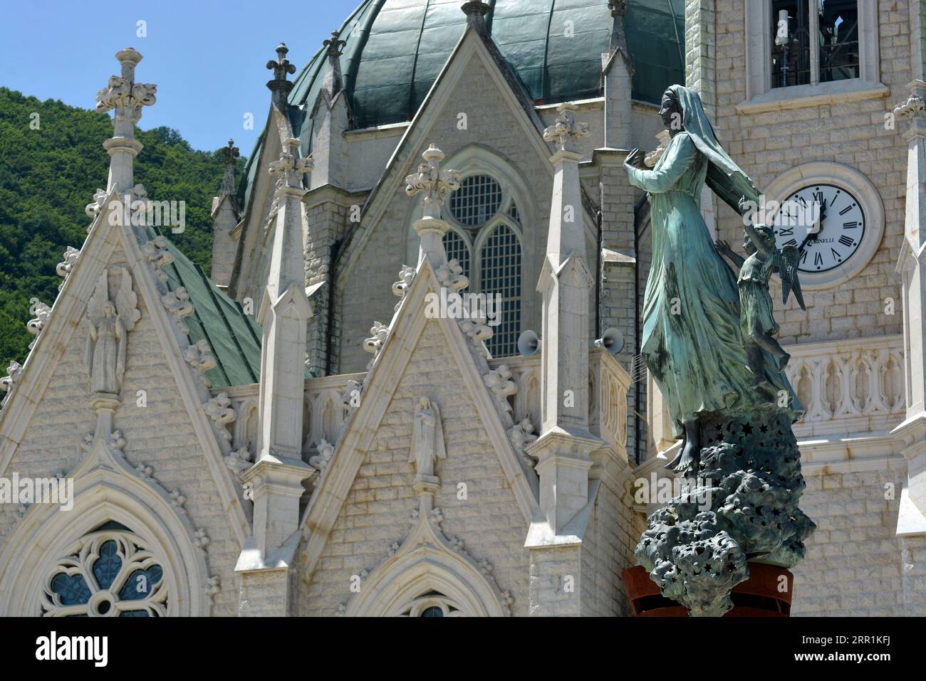 Castelpetroso, Molise, Italy 07/16/2023 The sanctuary basilica of Maria ...