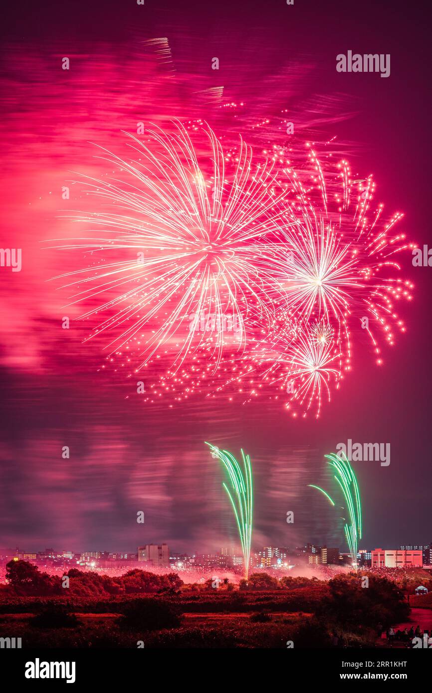 Matsudo Fireworks Festival Stock Photo - Alamy