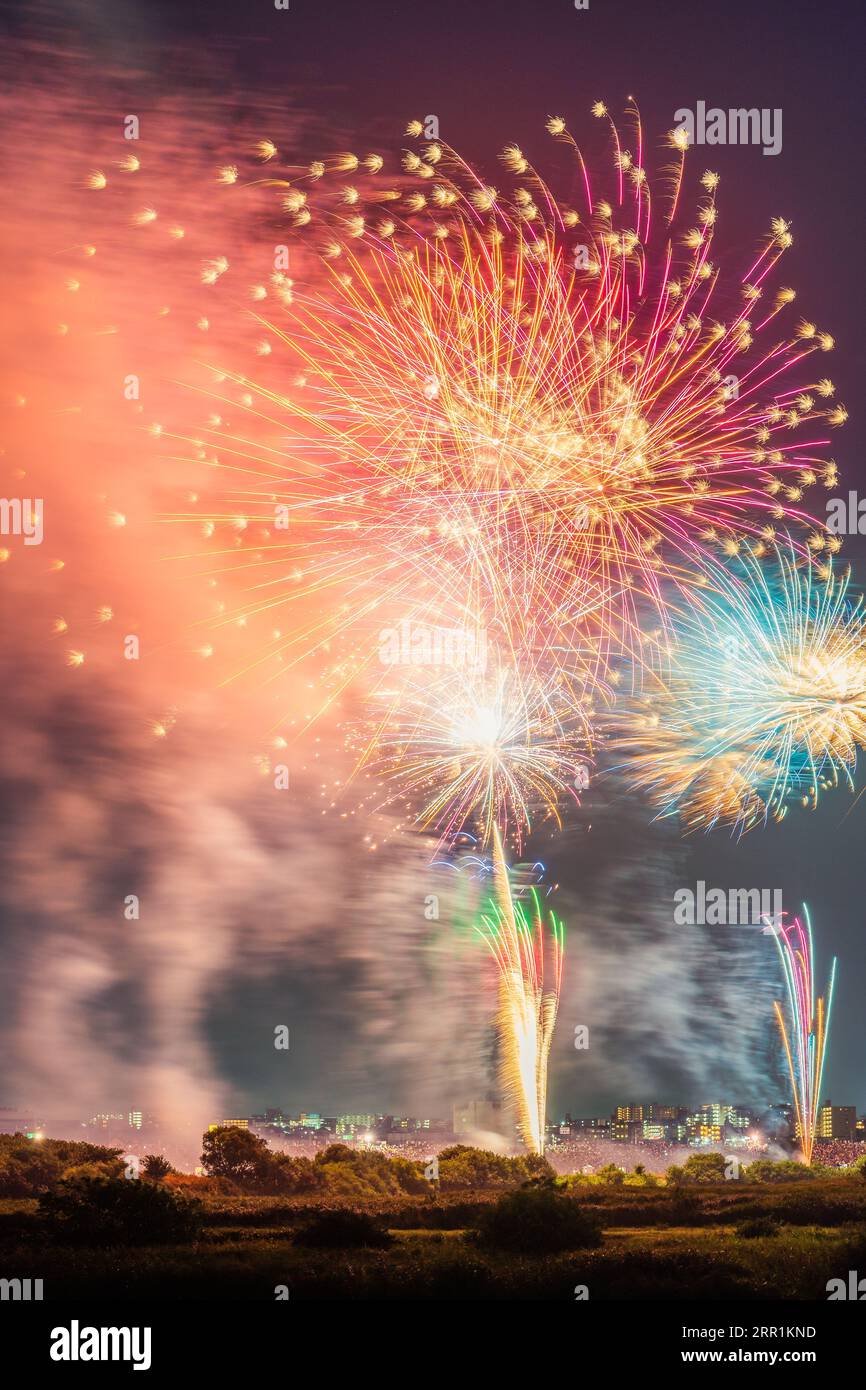 Matsudo Fireworks Festival Stock Photo - Alamy