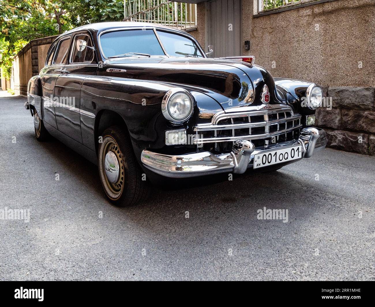 Yerevan, Armenia - August 20, 2023: retro car GAZ-12 ZIM on street in ...