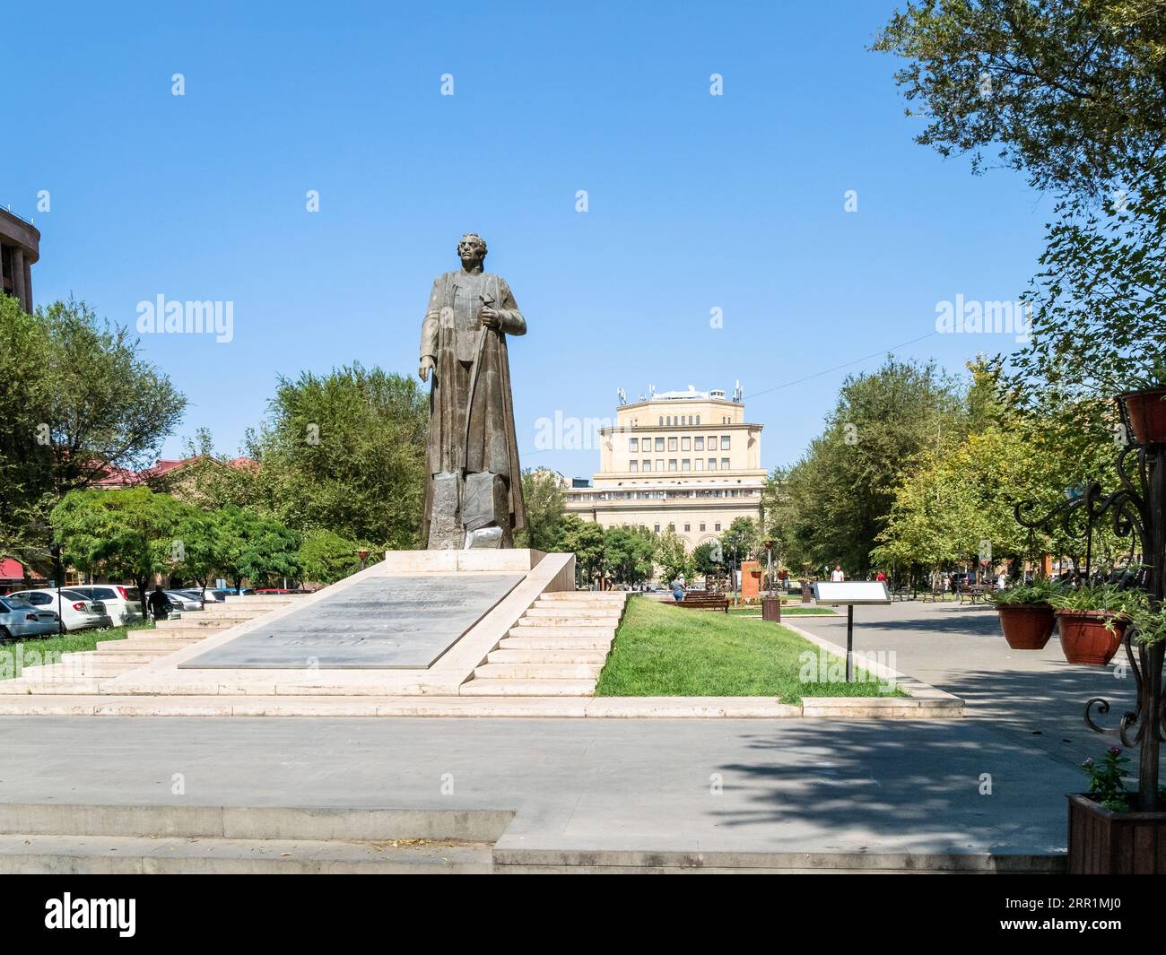 Yerevan, Armenia - August 21, 2023: monument to hero of Armenian ...