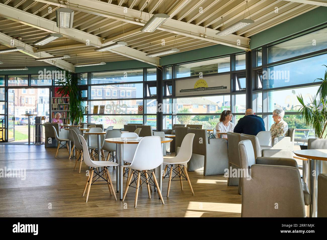 The Solaris business and conference centre cafe,Blackpool Stock Photo ...