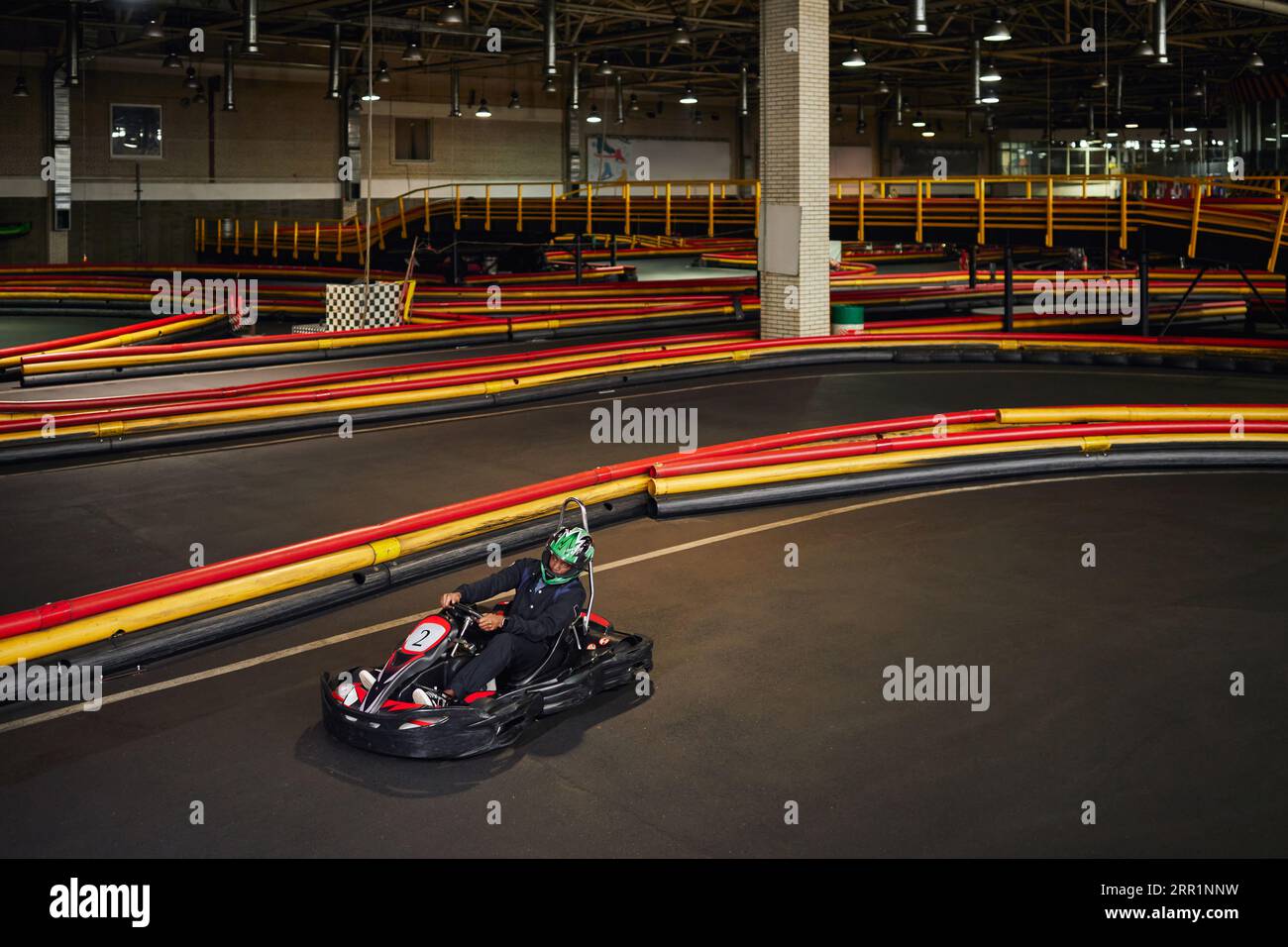 Man go karting hi-res stock photography and images - Alamy