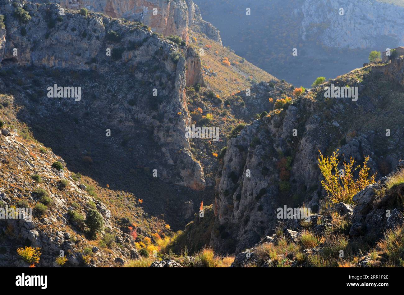 Karst mountains in the Sierra del Moncayo massif, north-eastern Spain ...