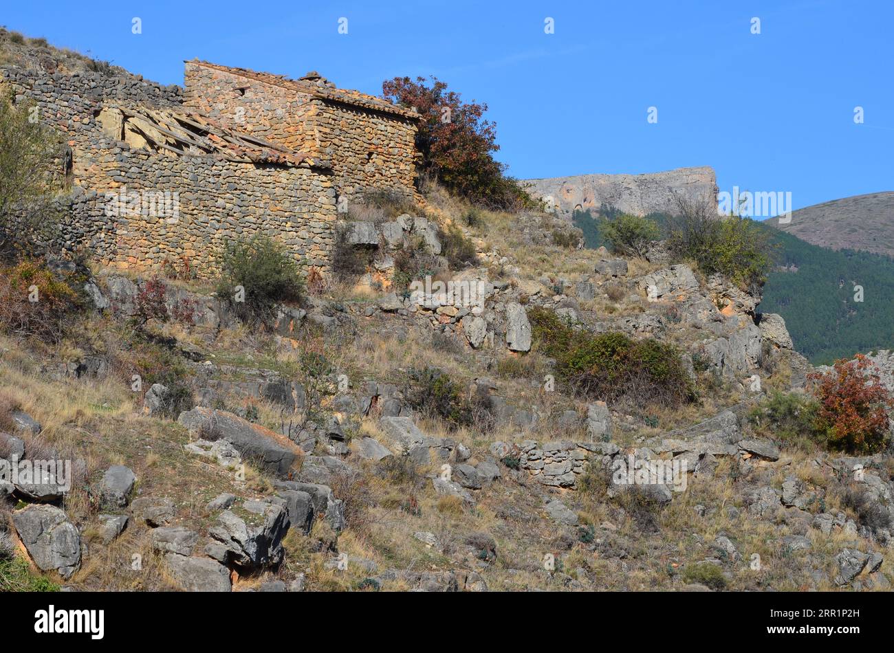 Karst mountains in the Sierra del Moncayo massif, north-eastern Spain ...