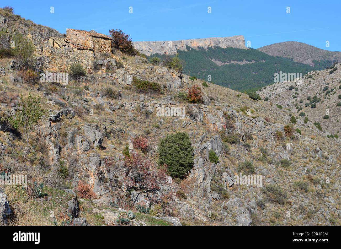 Karst mountains in the Sierra del Moncayo massif, north-eastern Spain ...
