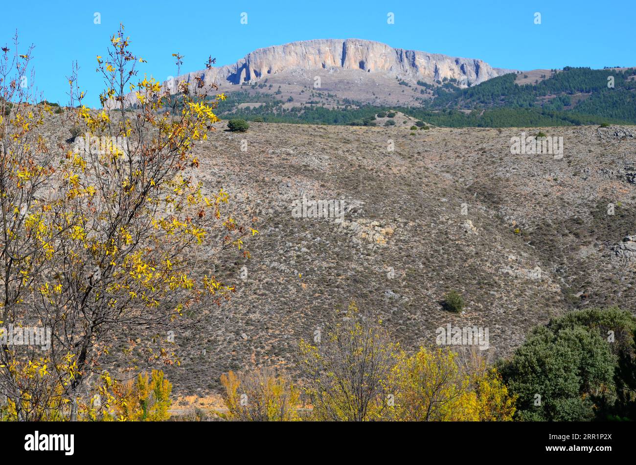 Karst mountains in the Sierra del Moncayo massif, north-eastern Spain ...