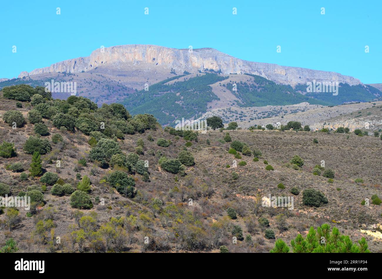 Karst mountains in the Sierra del Moncayo massif, north-eastern Spain ...