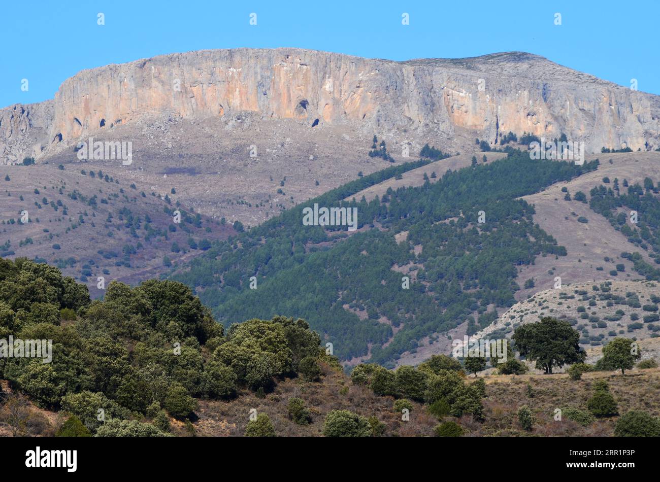 Karst mountains in the Sierra del Moncayo massif, north-eastern Spain ...