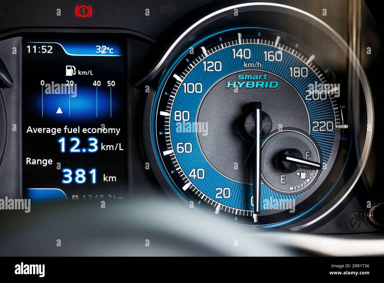 Dashboard Speedometer, Car Interior objects Close-up Stock Photo - Alamy
