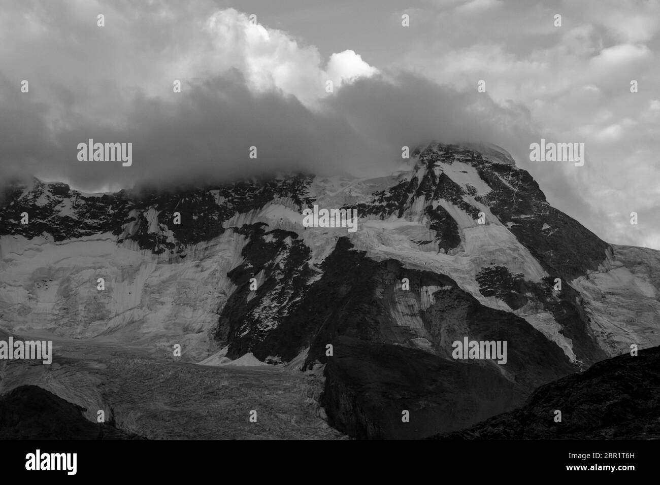 Serene nature in the alps Black and White Stock Photos & Images - Alamy