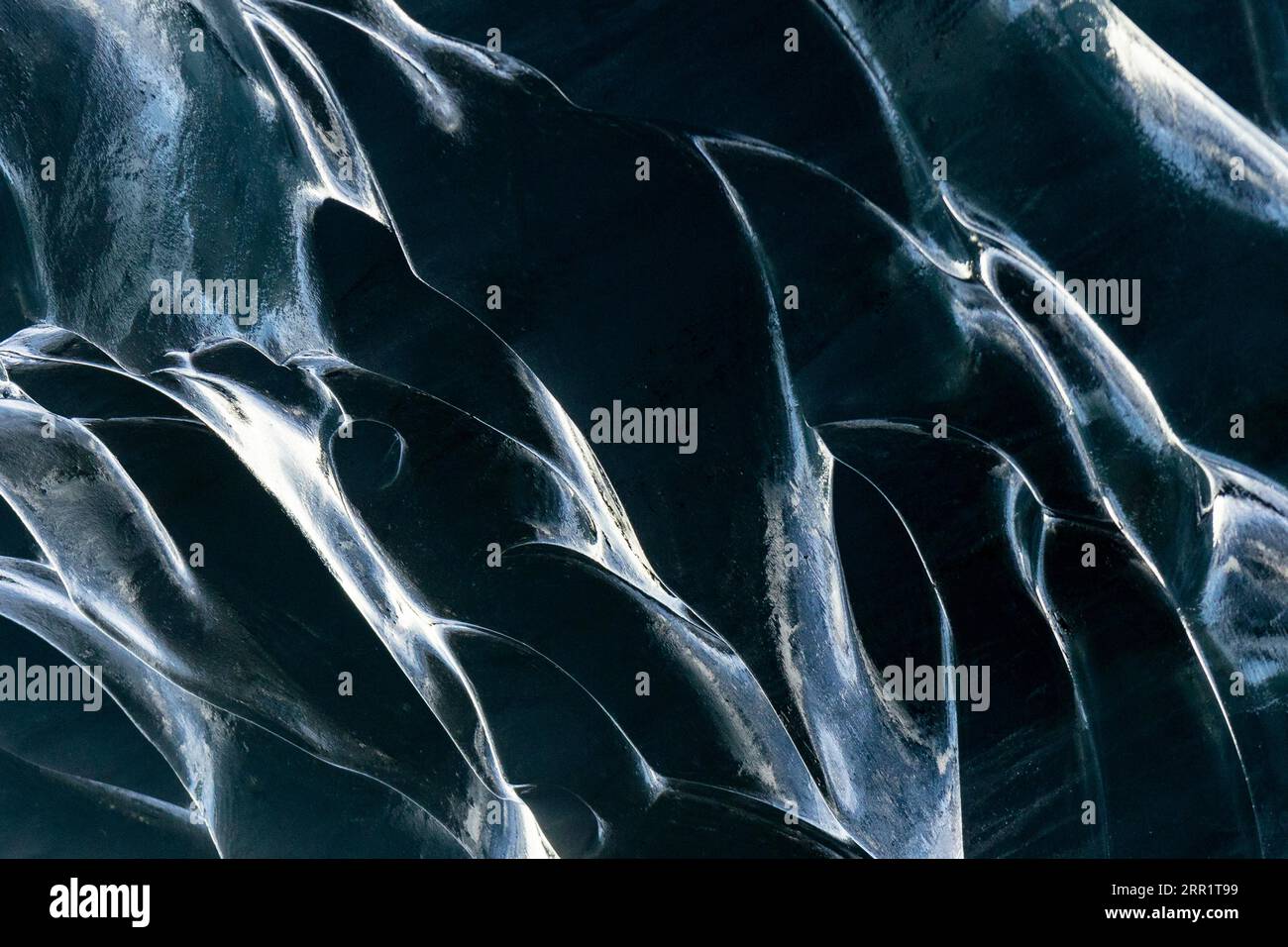 Full frame of textures in ice cave in Switzerland created by the ...