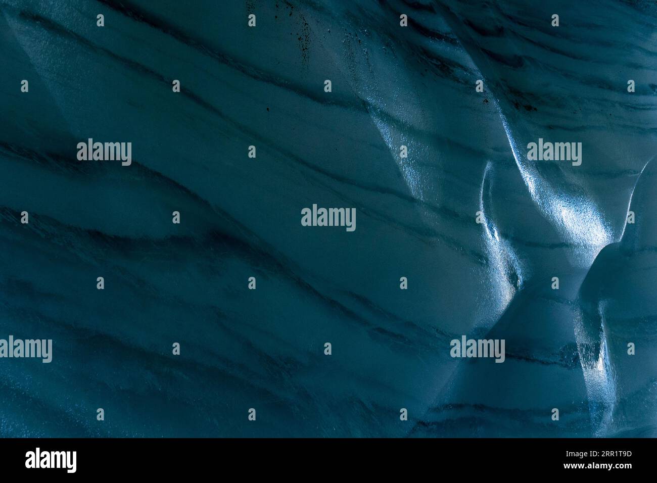 Full frame of textures in ice cave in Switzerland created by the ...