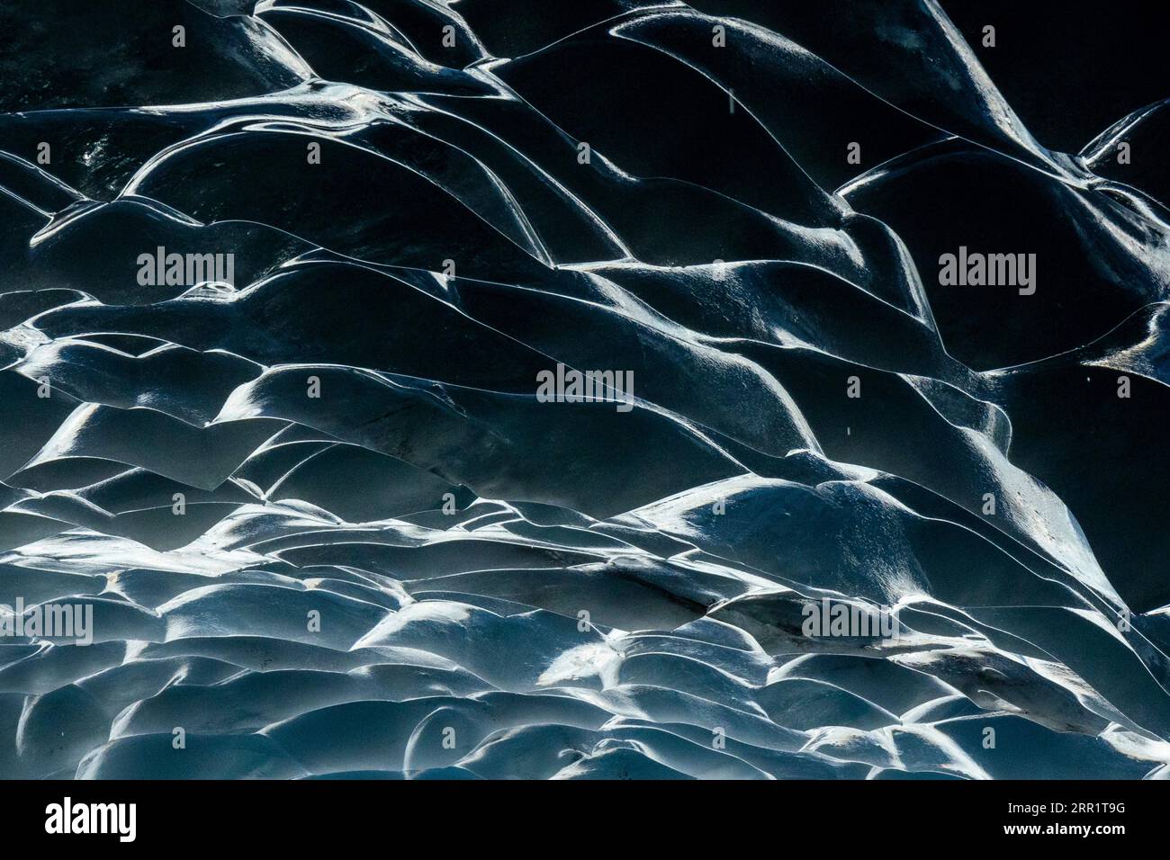 Full frame of textures in ice cave in Switzerland created by the ...
